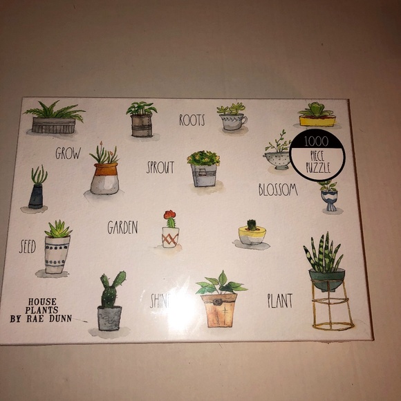 Rae Dunn | Accents | Nib Rae Dunn House Plants 00 Piece Puzzle | Poshmark